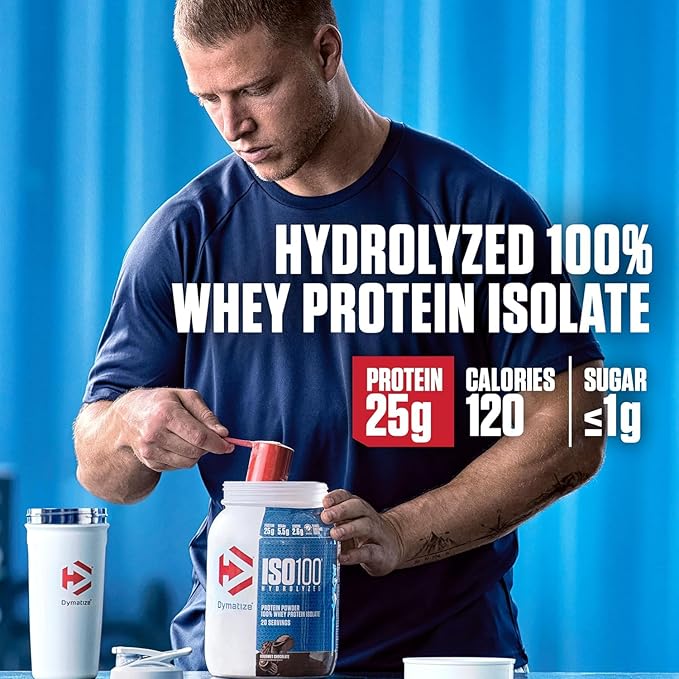 Dymatize ISO 100 Hydrolyzed Whey Protein 5lb Vanilla Muscle Recovery F ...